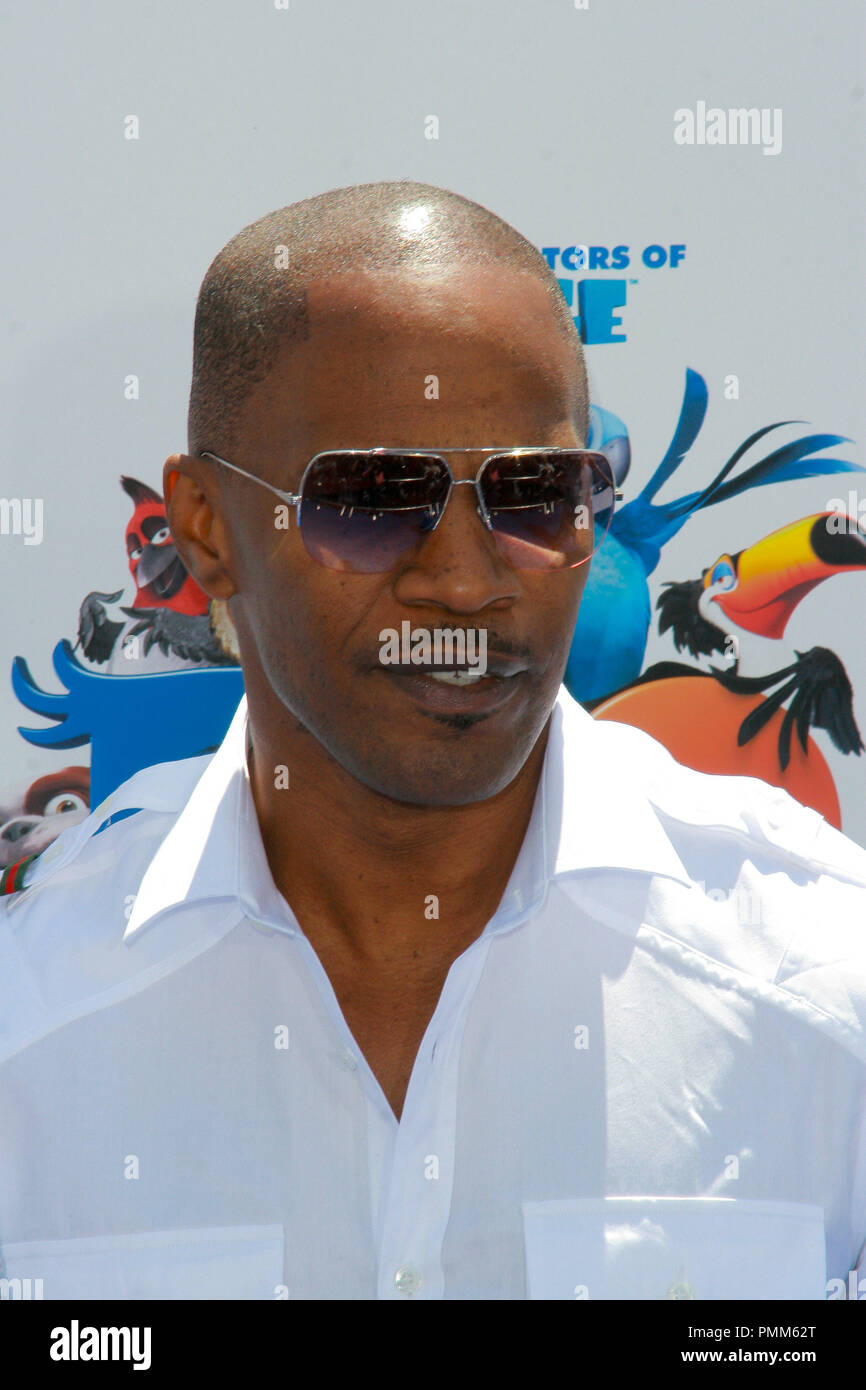 Jamie Foxx at the Premiere of Twentieth Century Fox's "Rio". Arrivals ...