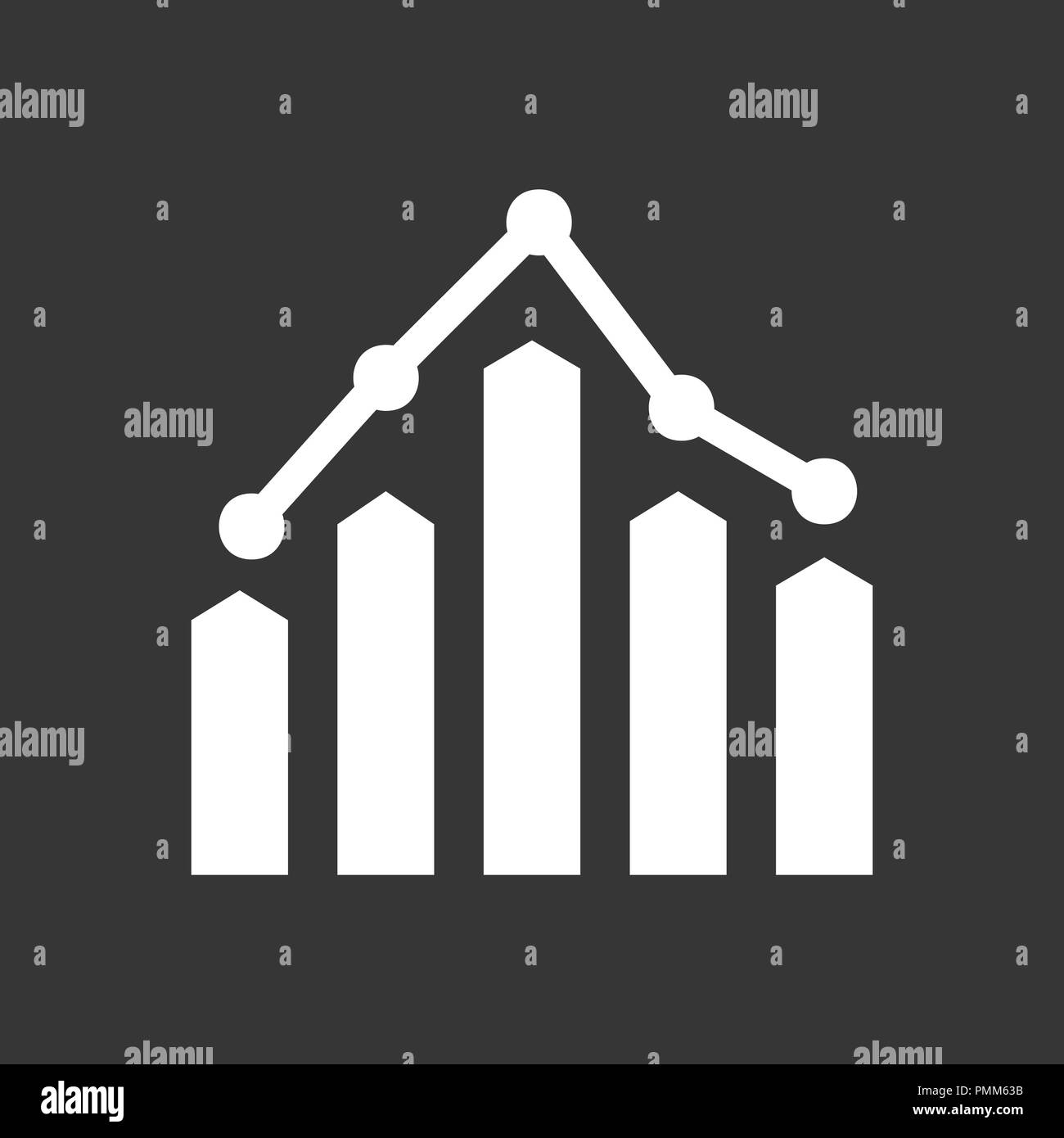 Growth icon vector Stock Vector Image & Art - Alamy