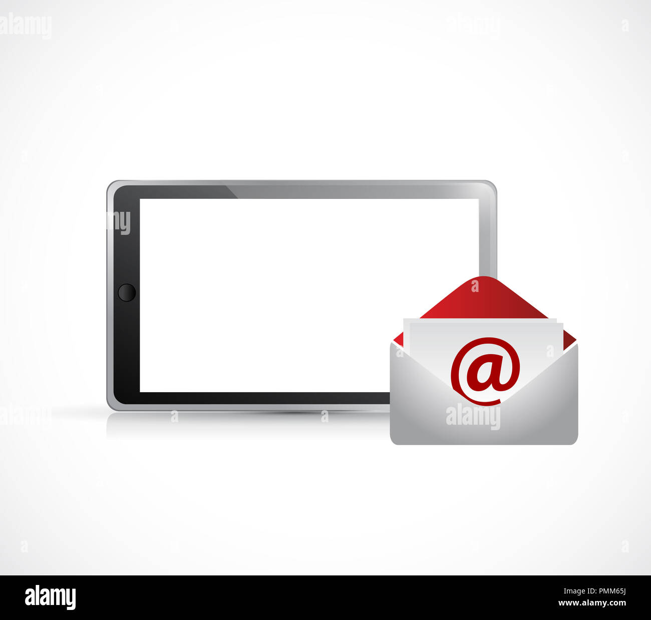 Email Marketing illustration. isolated over a white background Stock ...