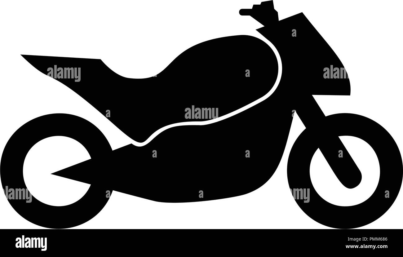 Motorbike symbol Black and White Stock Photos & Images - Alamy