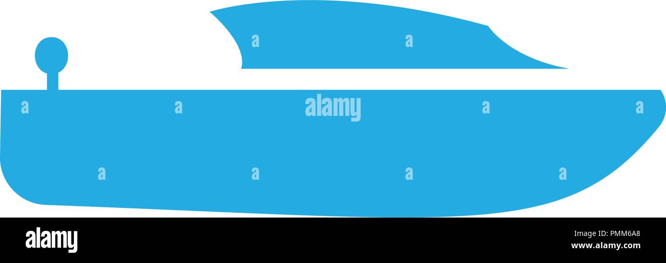 Boat Icon Vector Blue Stock Vector Image & Art - Alamy