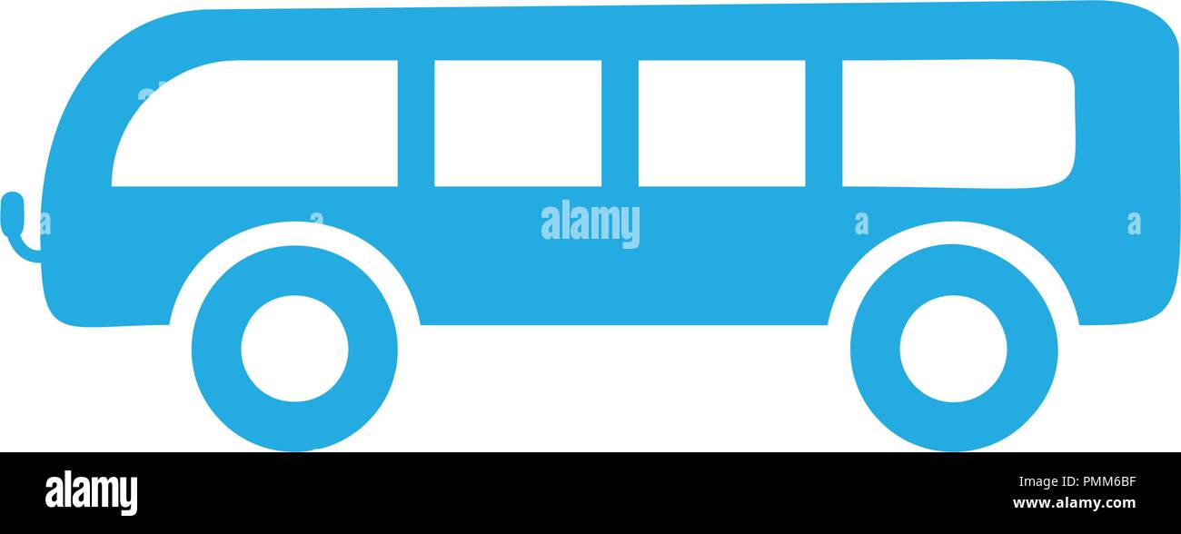 Bus sign icon Public transport symbol Blue Stock Vector Image & Art - Alamy