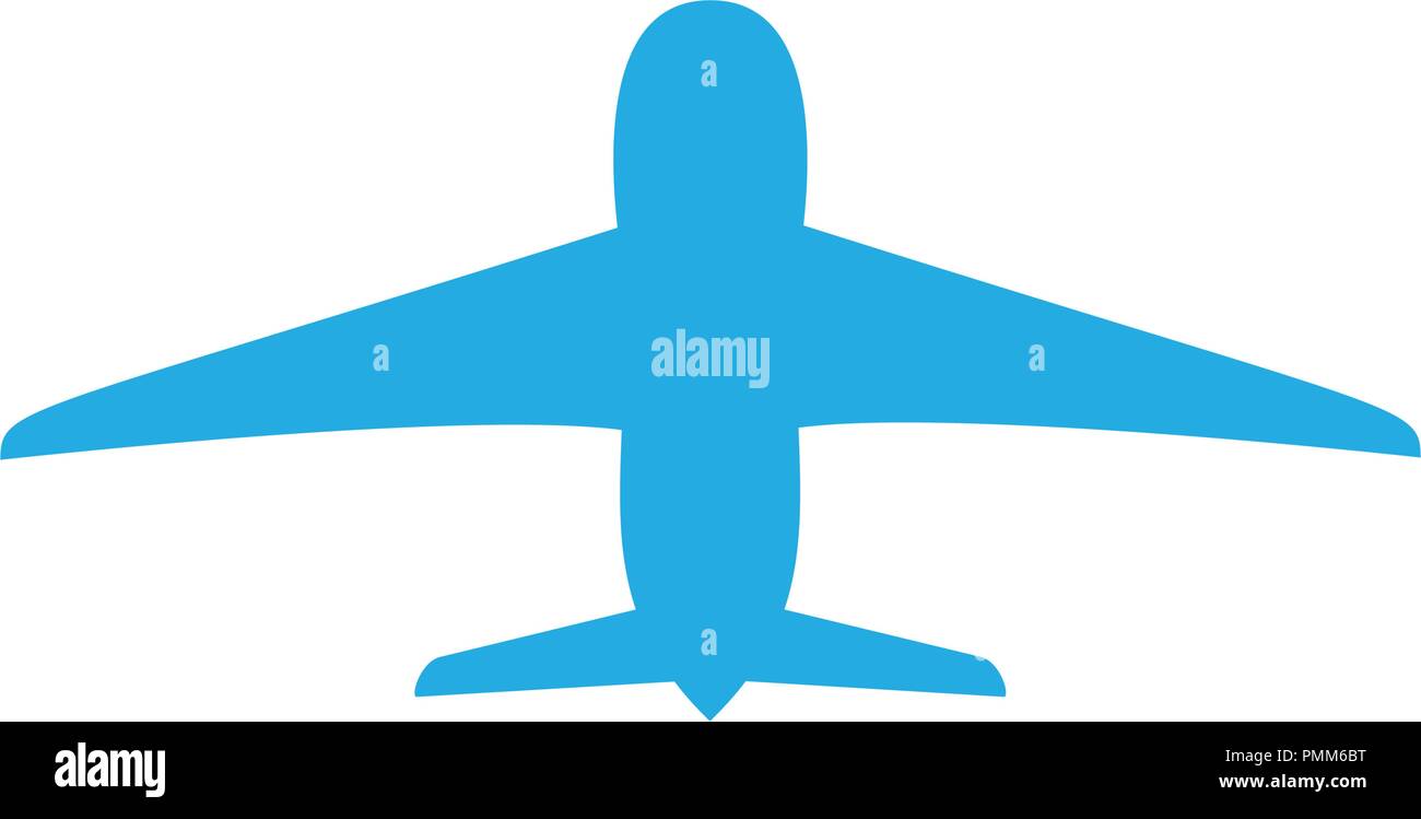 Vector airplane Icon Blue Stock Vector Image & Art - Alamy