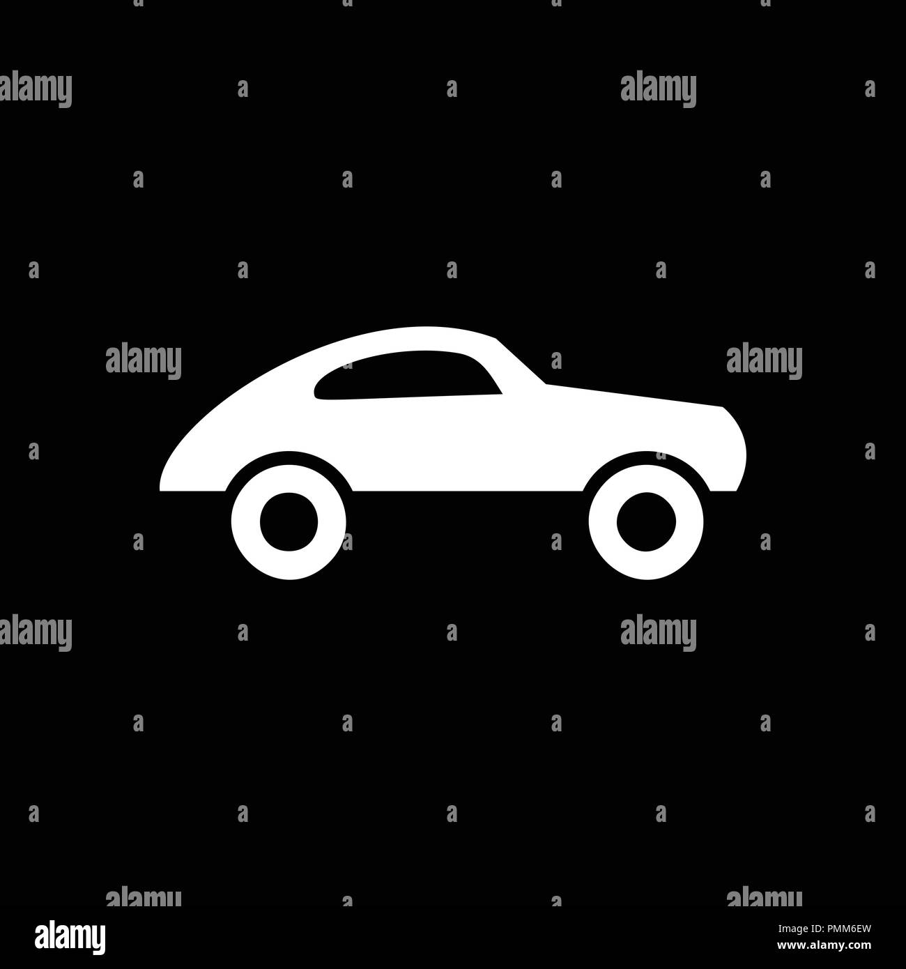 Retro car icon vintage vector white Stock Vector Image & Art - Alamy