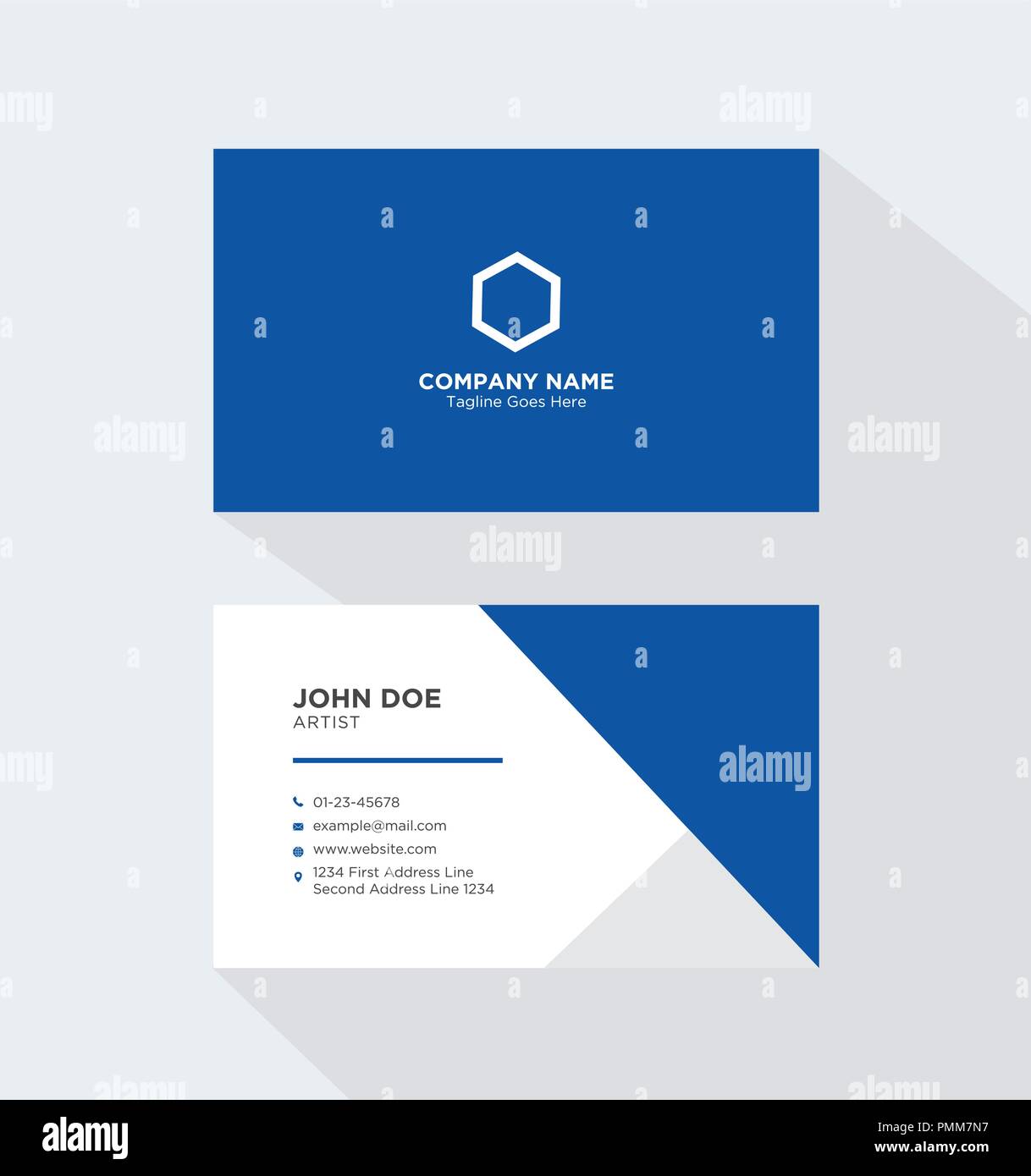 Blue business card hi-res stock photography and images - Alamy