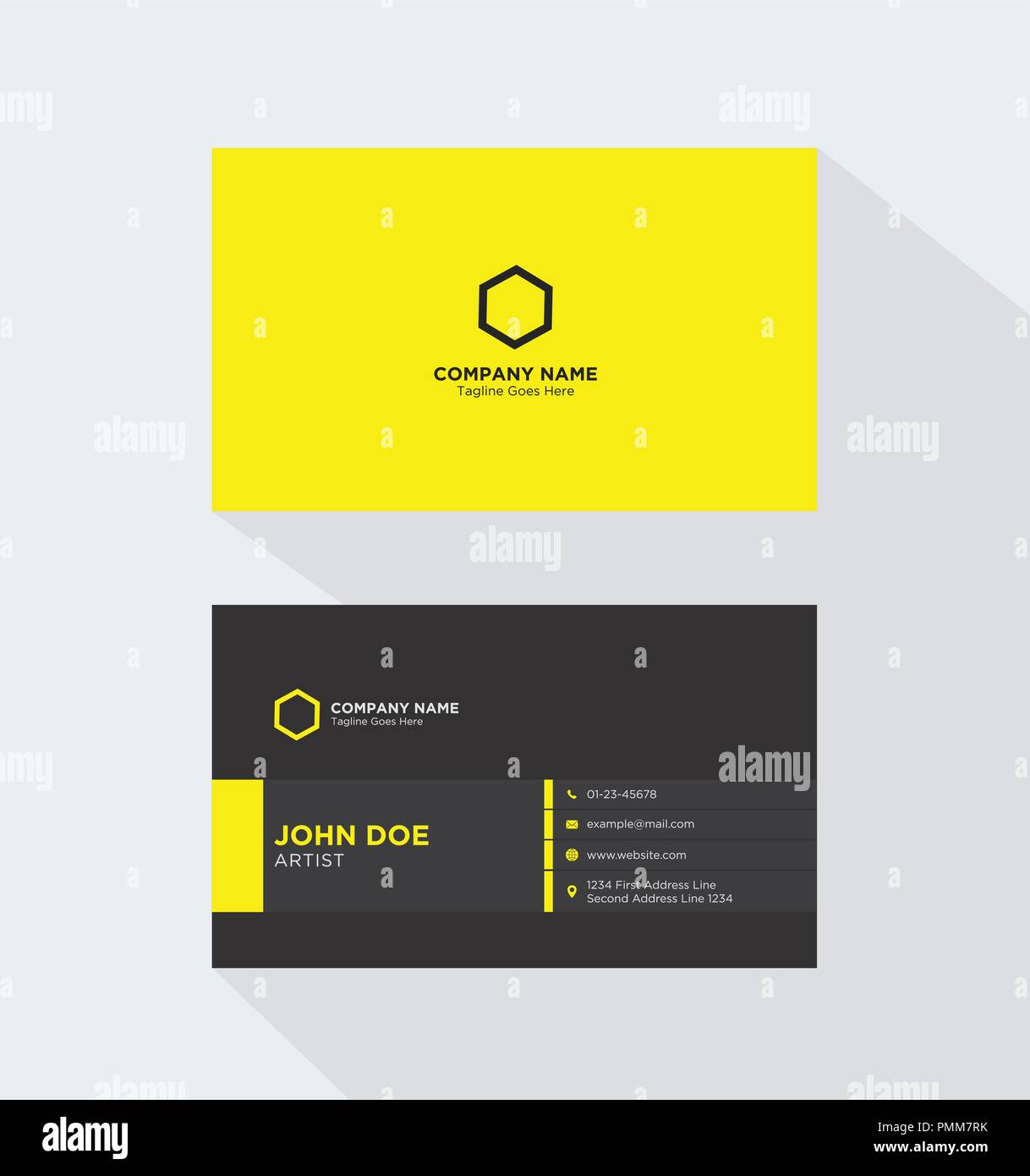 Yellow black white card Stock Vector Images - Alamy