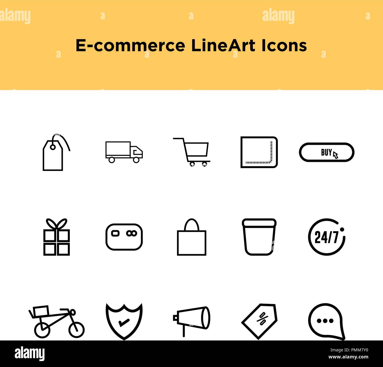 Linear icons set - Trendy Modern thin linear stroke vector icons ...