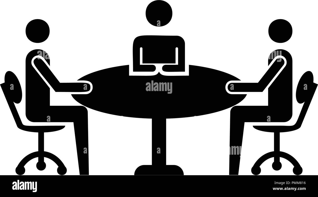 Black man business discussion Stock Vector Images - Alamy