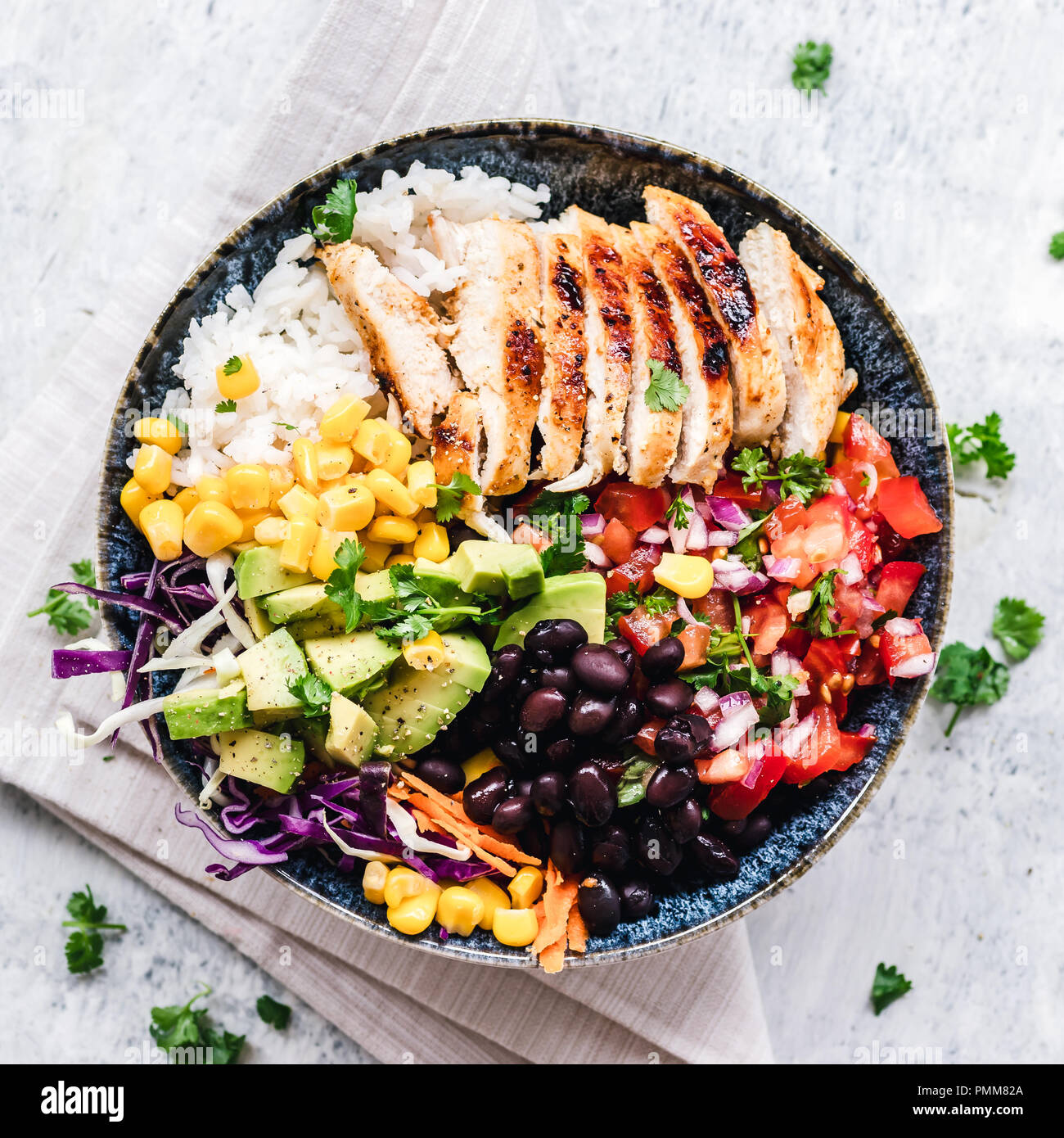 Simple chicken salad hi-res stock photography and images - Alamy
