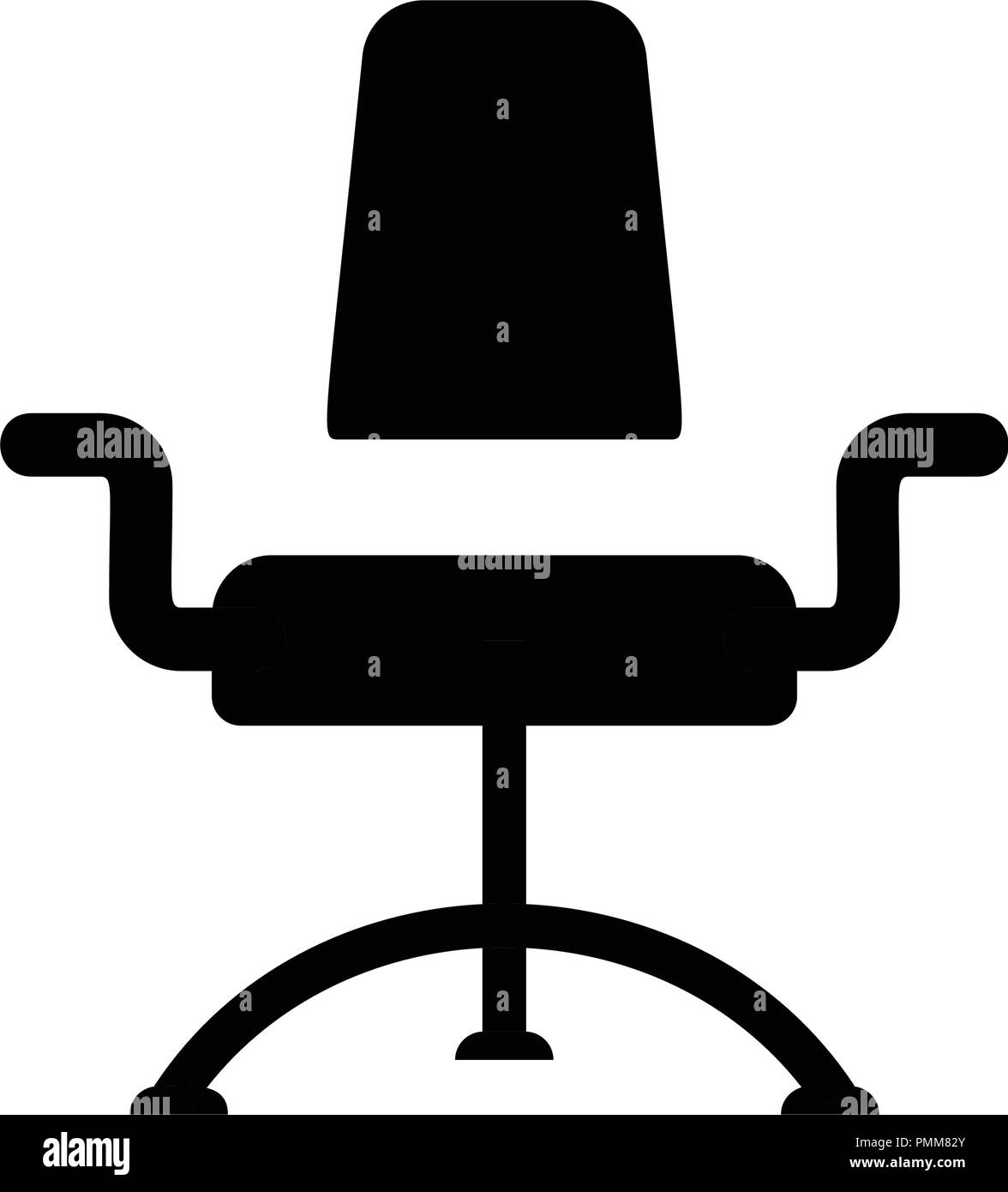 Chair black icon Stock Vector Images - Alamy