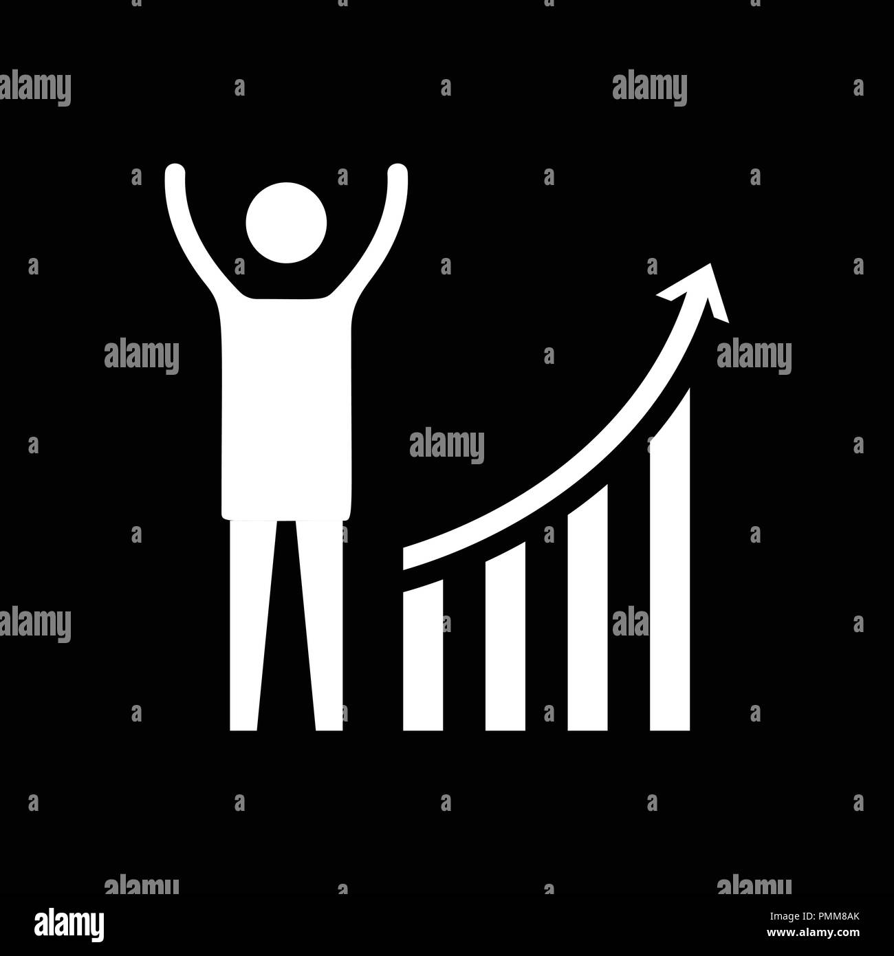 Upwards vector vectors hi-res stock photography and images - Alamy