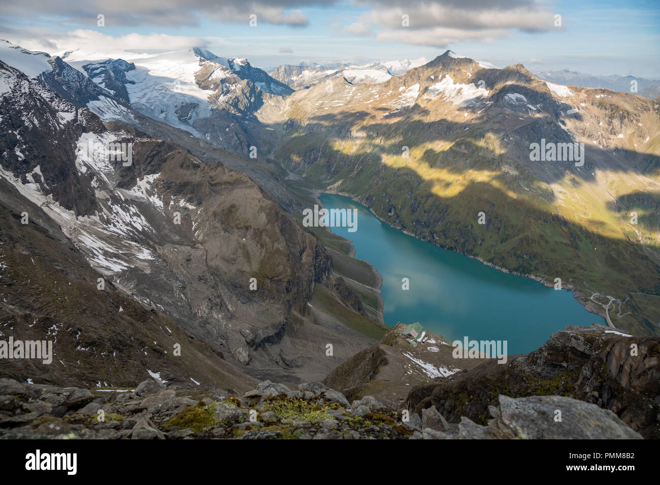 Mooserboden Reservoir Dam Kaprun Austria High Resolution Stock ...