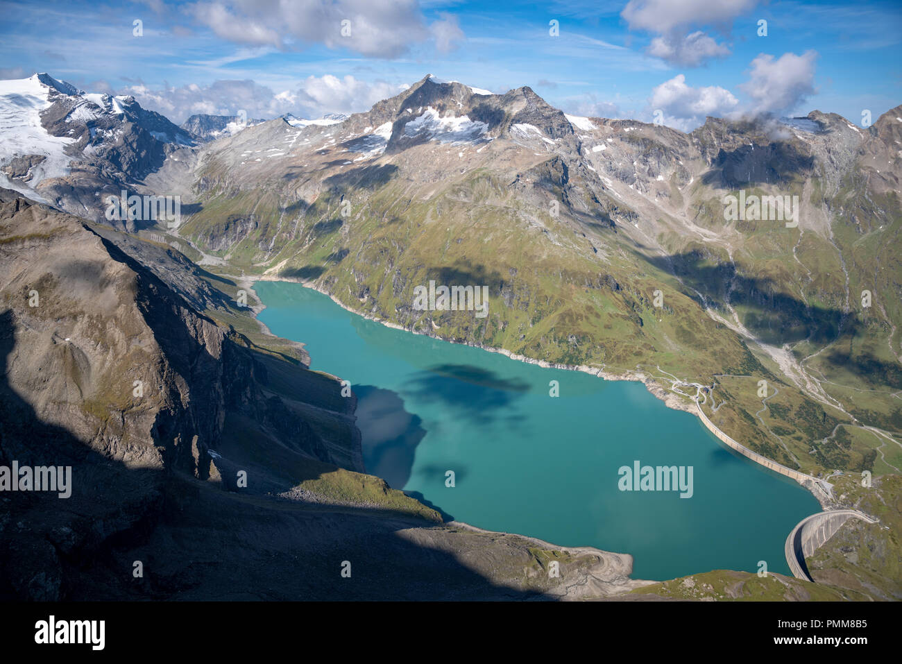 Mooserboden Reservoir Dam Kaprun Austria High Resolution Stock ...