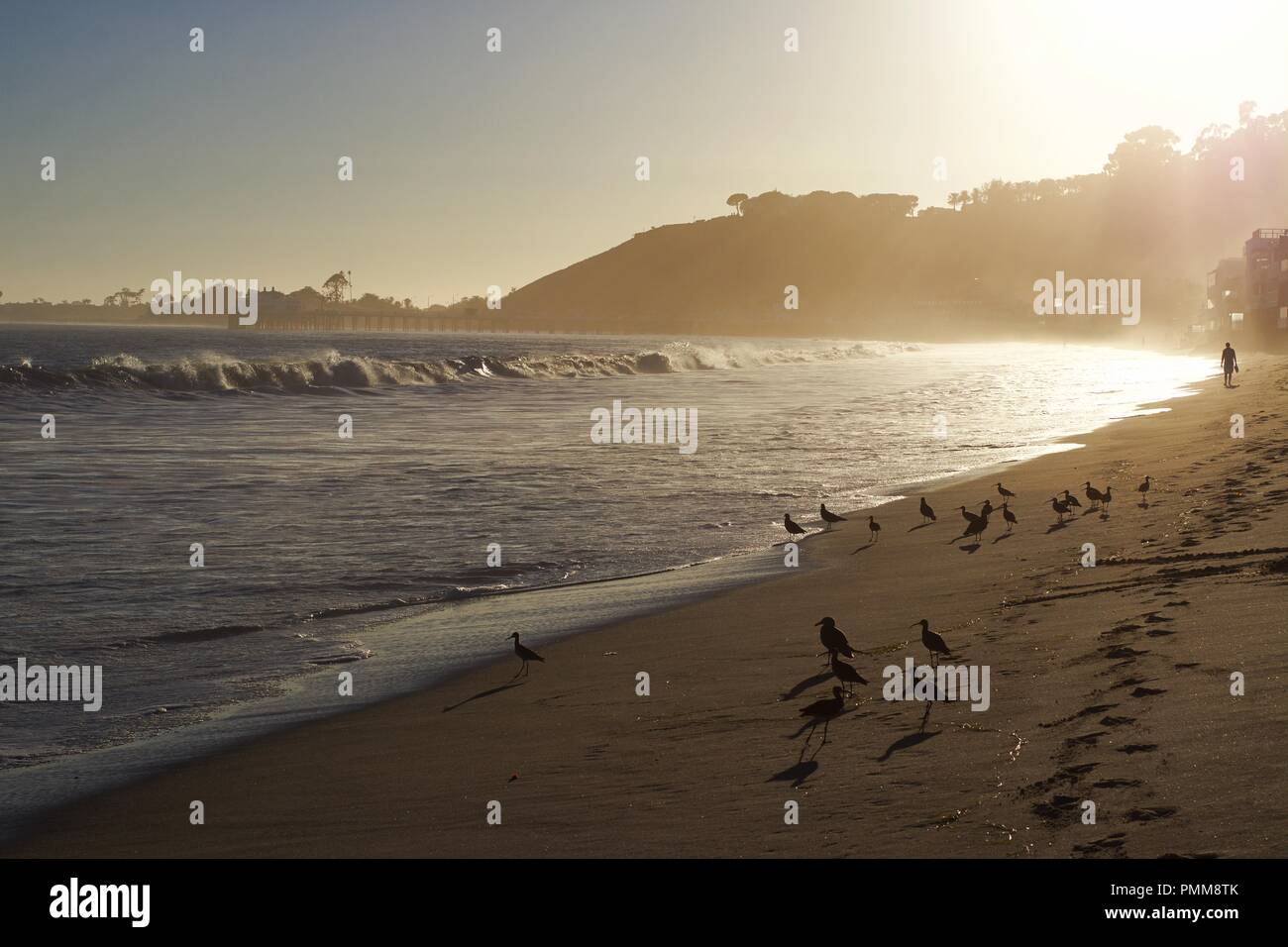 Malibu beach sunset hi-res stock photography and images - Alamy