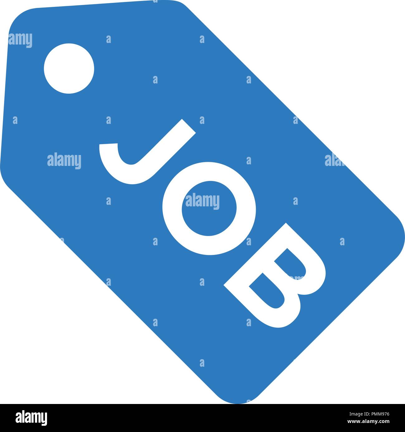 Job sign icon vector blue Stock Vector Image & Art - Alamy