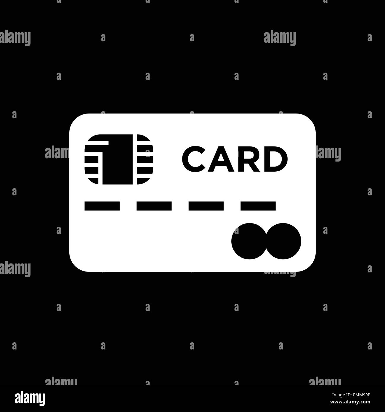 Vector credit card icon white Stock Vector Image & Art - Alamy