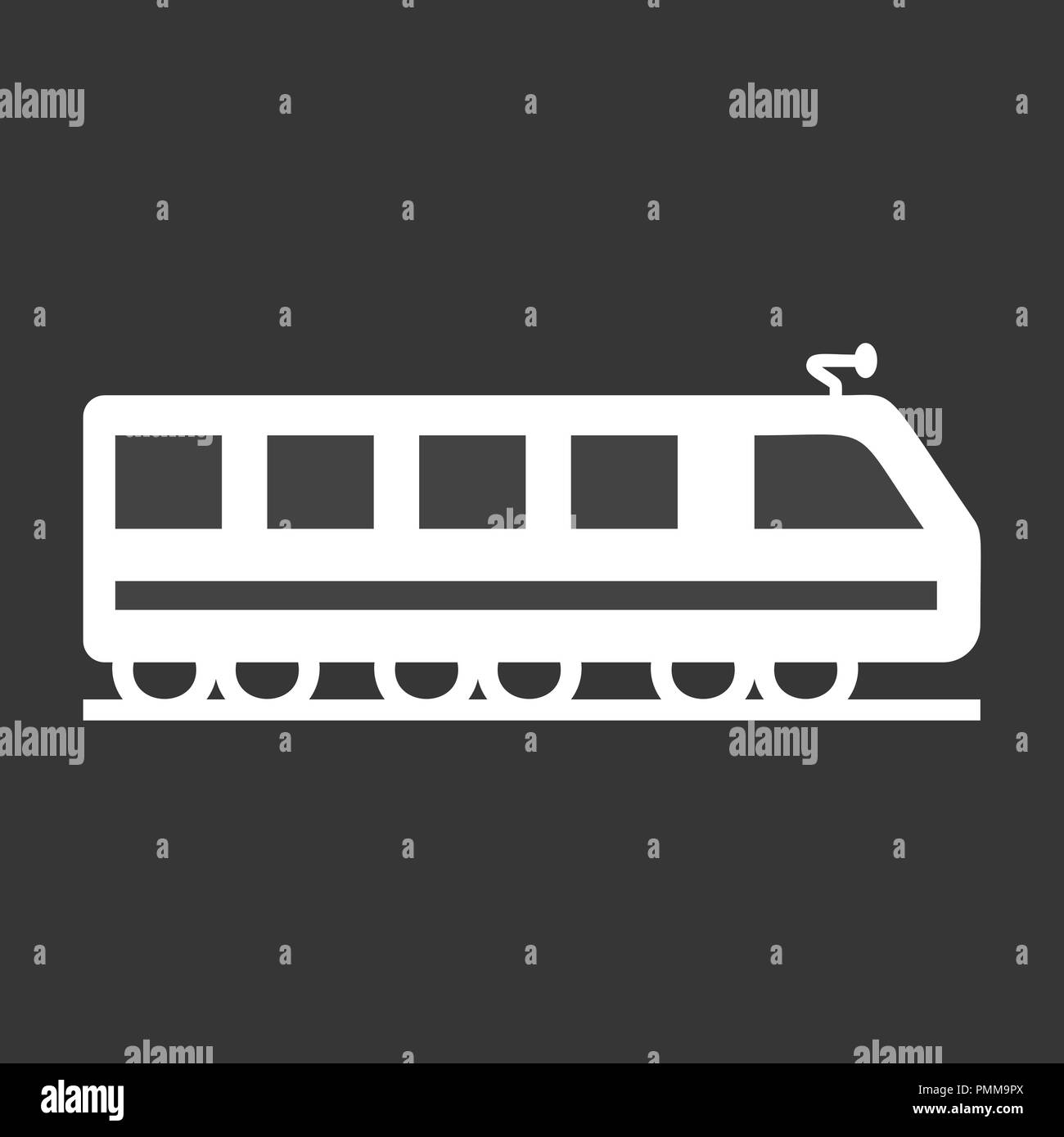 Train icon vector Stock Vector Image & Art - Alamy