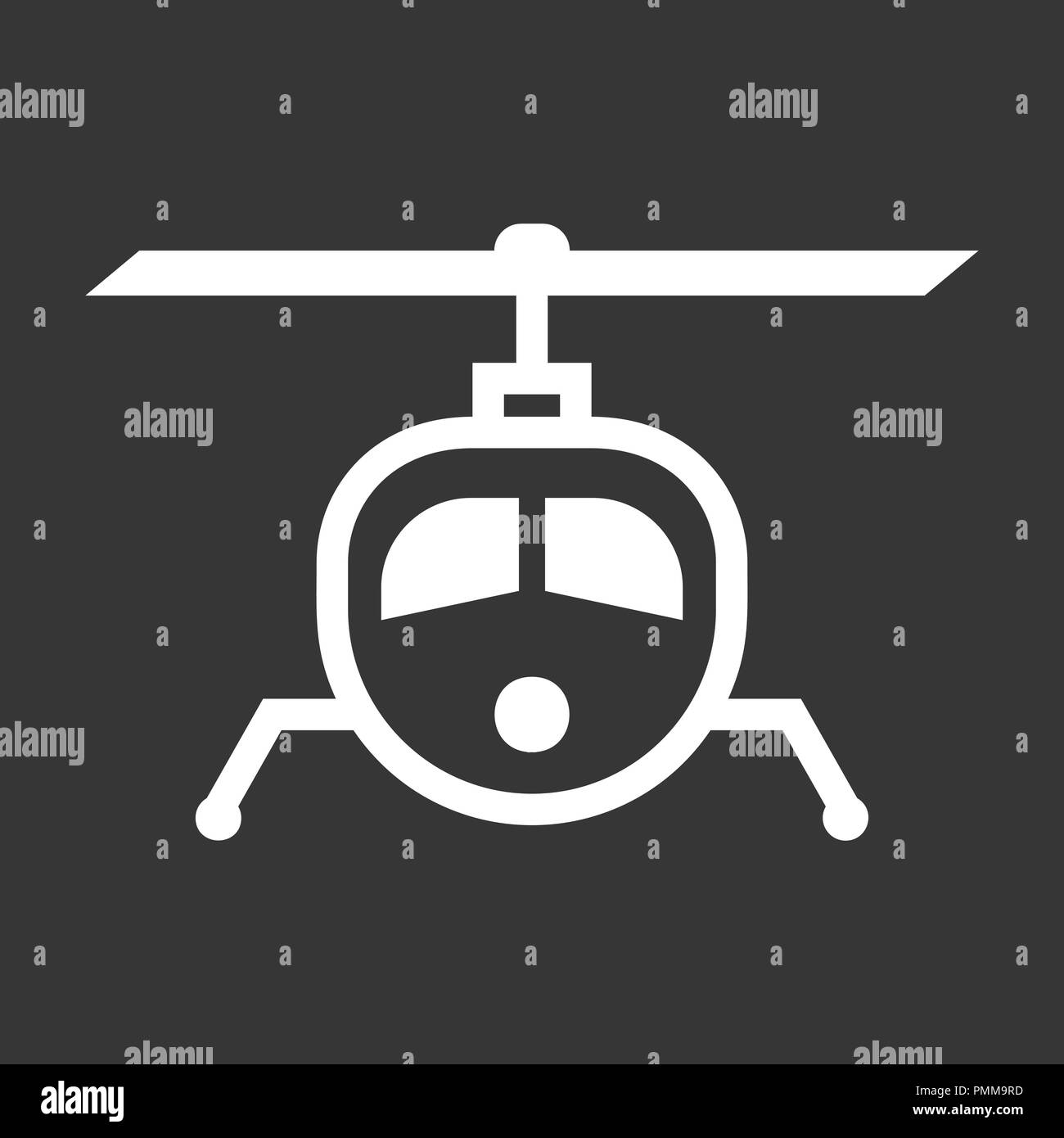 Helicopter icon vector Stock Vector Image & Art - Alamy