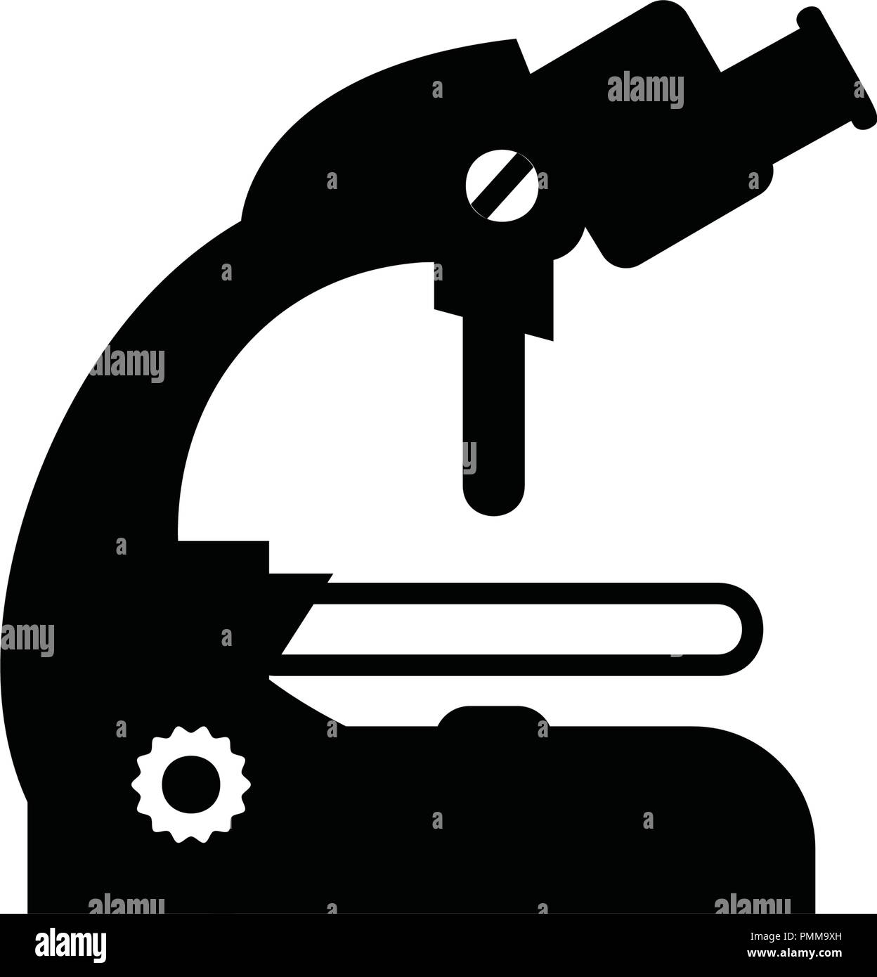 Microscope Icon 2 Vector Black Stock Vector Image & Art - Alamy