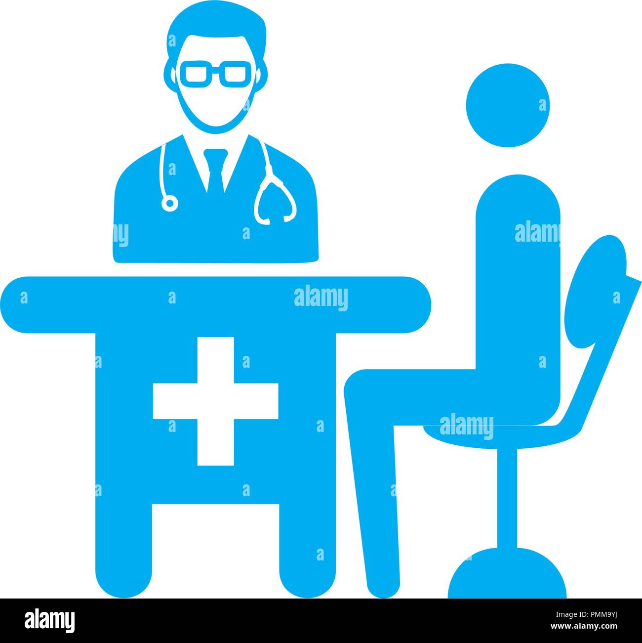 Doctor with patient Stock Vector Images - Alamy