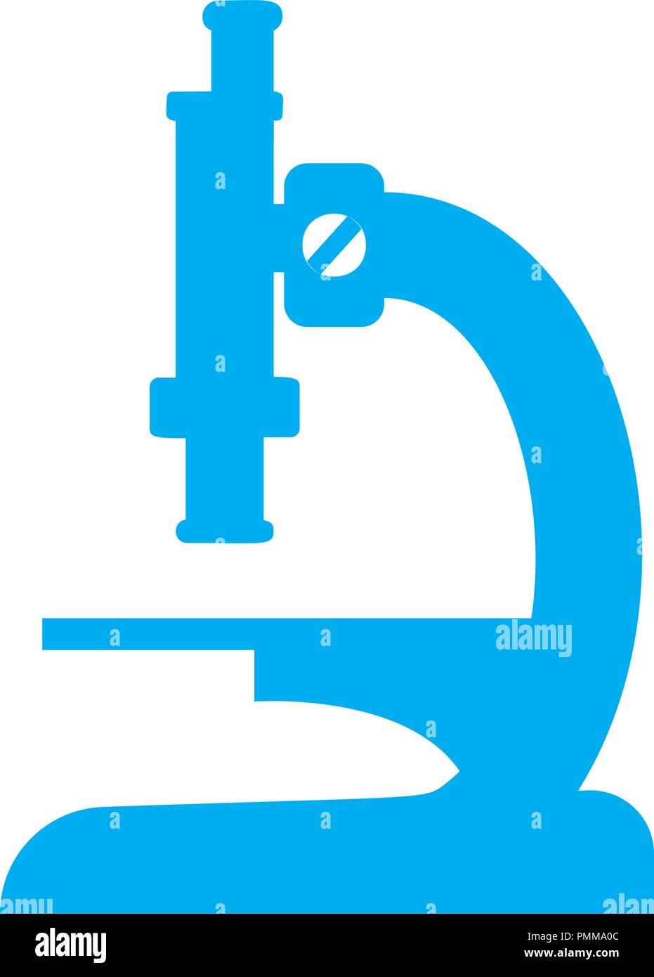 Microscope Icon 1 Vector Blue Stock Vector Image & Art - Alamy
