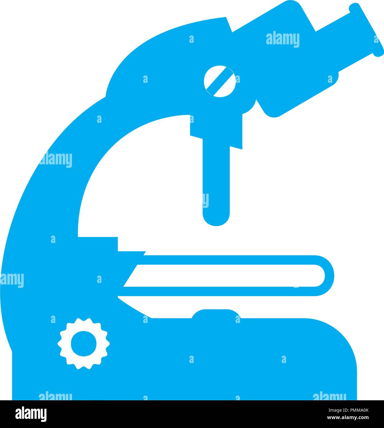Microscope Icon 2 Vector Blue Stock Vector Image & Art - Alamy