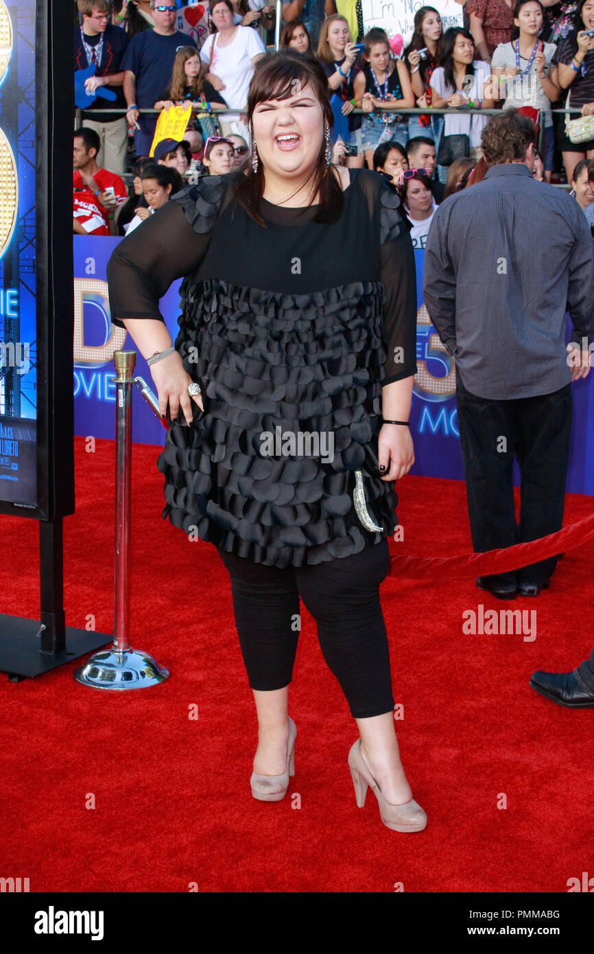 Ashley fink glee the 3d concert movie premiere hi-res stock photography ...