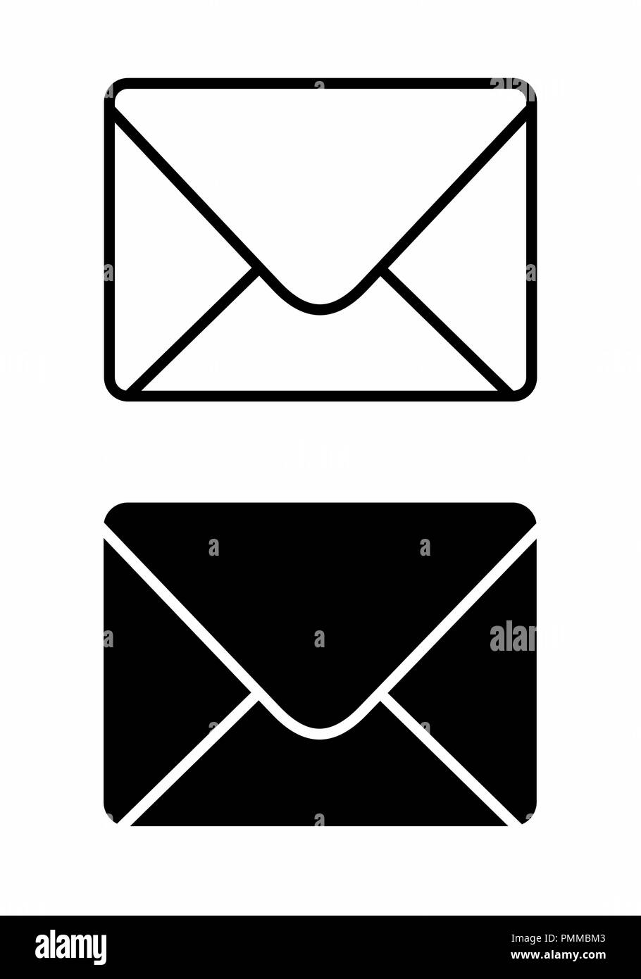 Letter icons isolated on the white background Stock Vector Image & Art ...