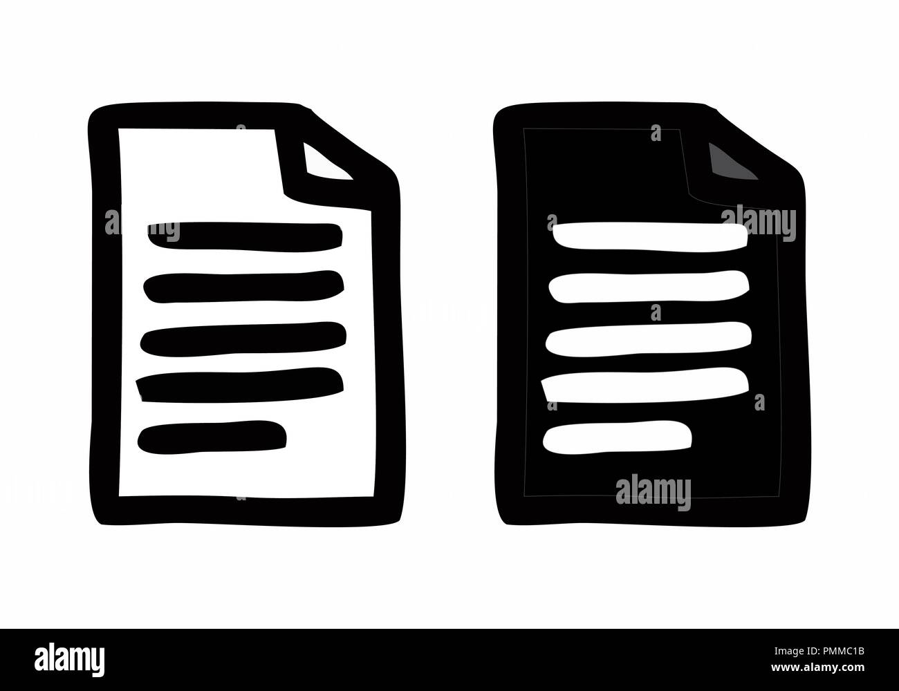 A freehand illustration of papers with texts Stock Vector Image & Art ...