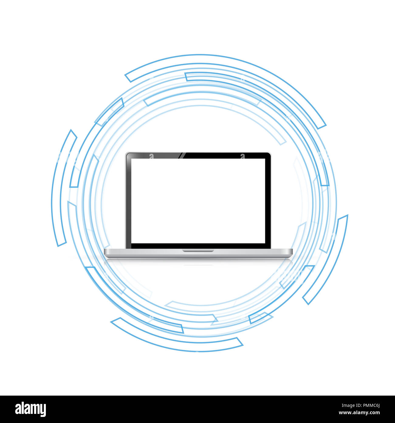 business technology laptop concept. vector illustration design over ...
