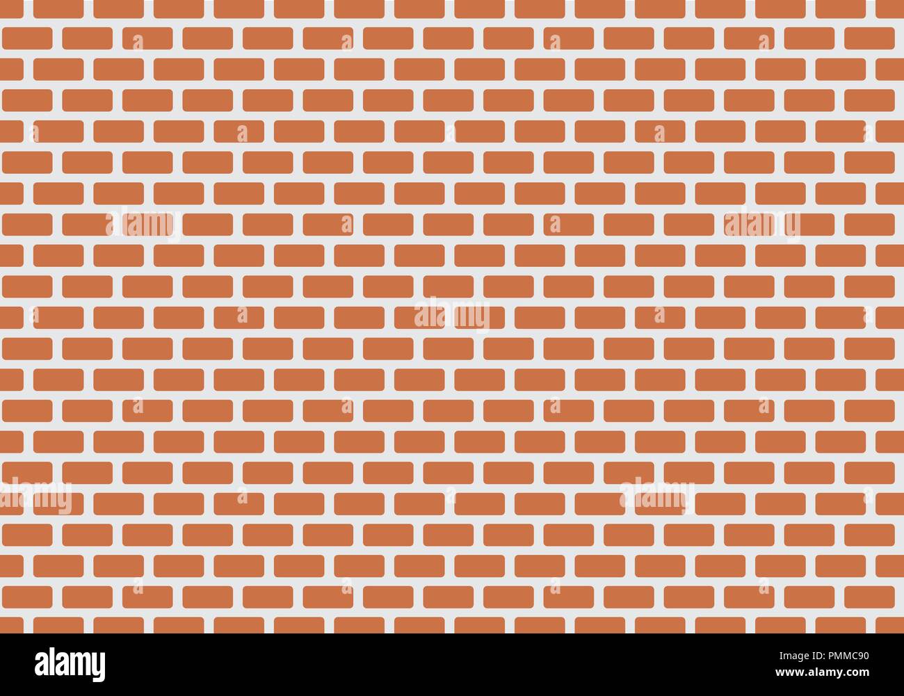 Illustration of a wall made of red bricks Stock Vector Image & Art - Alamy