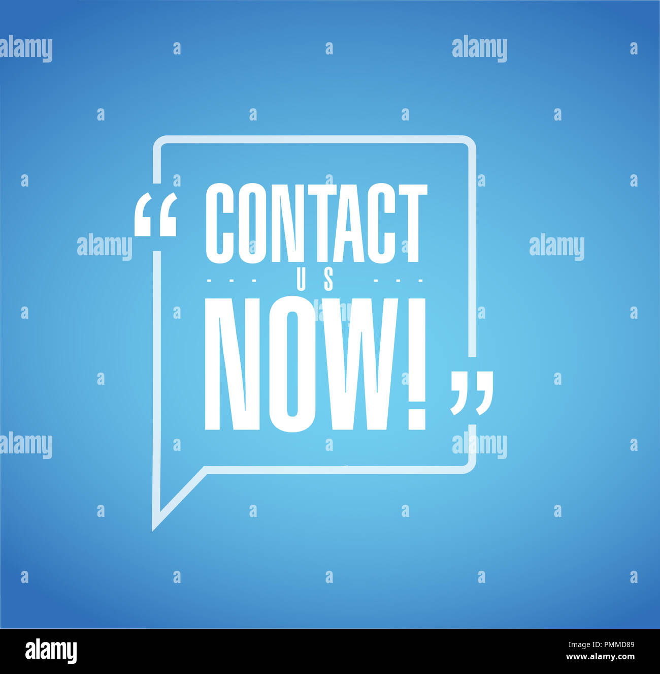 contact us now line quote message concept isolated over a blue ...