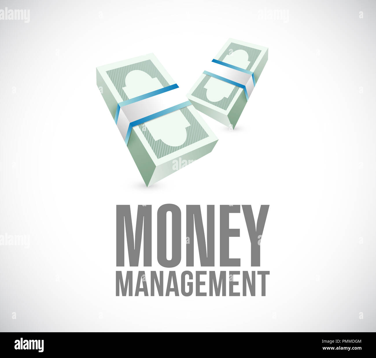 money management sign. bussiness concept illustration. isolated over a ...