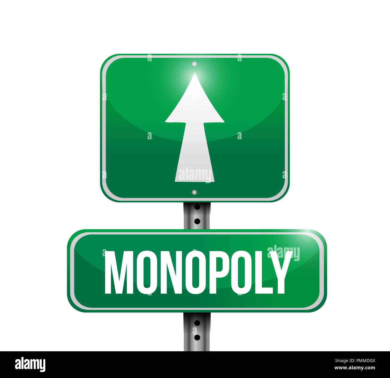 monopoly street sign concept. Vector illustration. isolated over white ...