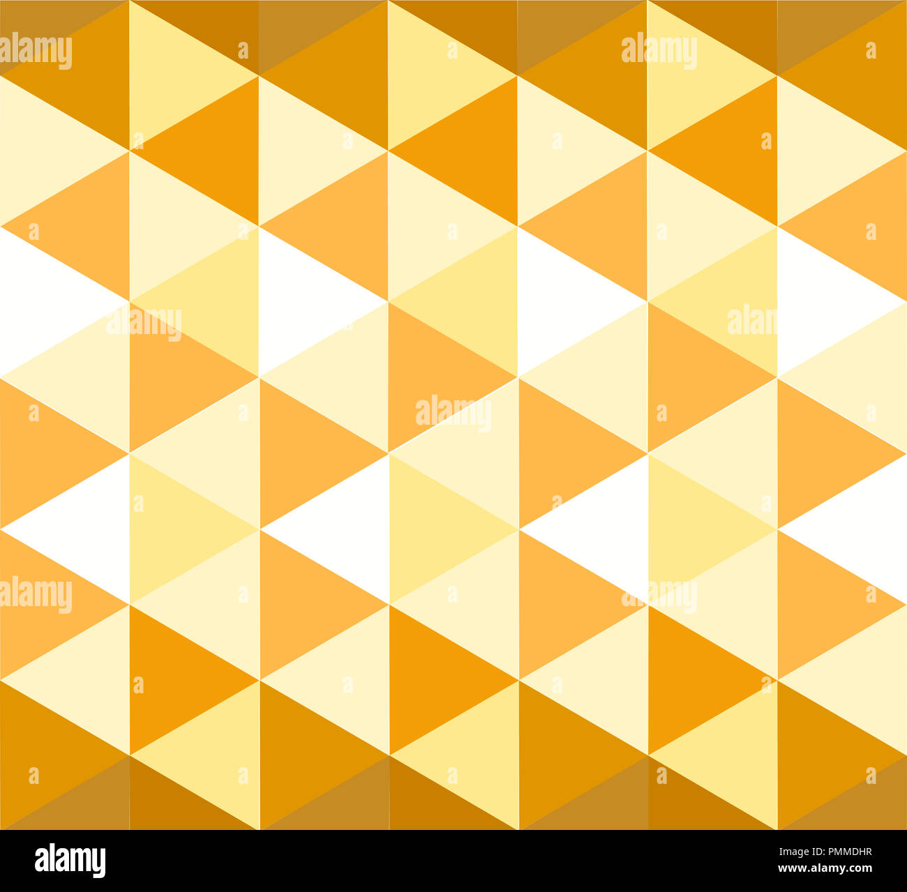 Triangle pattern in orange color shades illustration background Stock ...