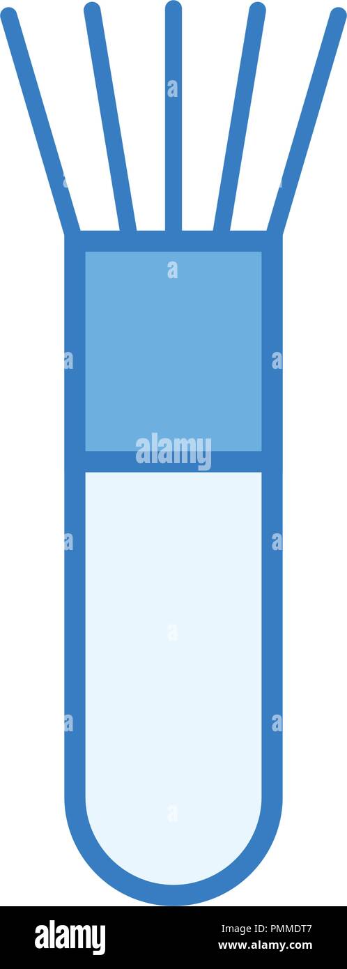 Beauty brash icon - line art vector blue Stock Vector Image & Art - Alamy
