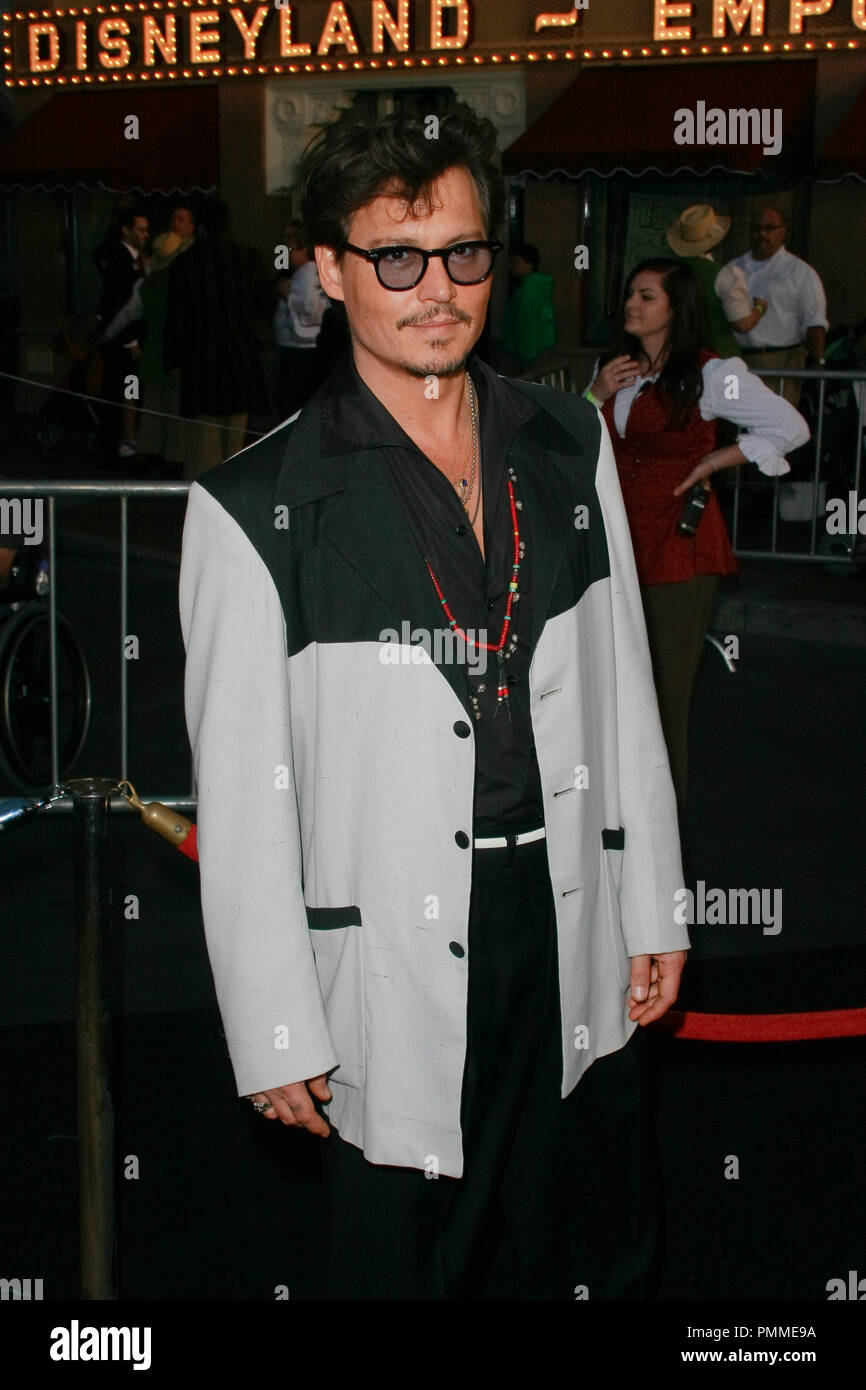 Johnny Depp at the World Premiere of Walt Disney Pictures' "Pirates of ...