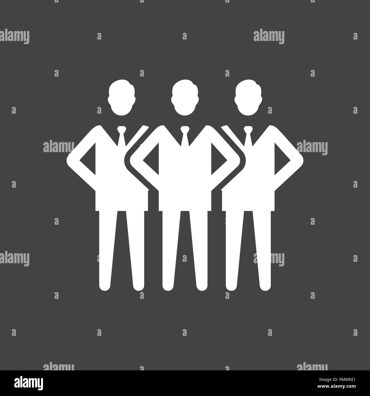 Three Business Icon White Stock Vector Image & Art - Alamy
