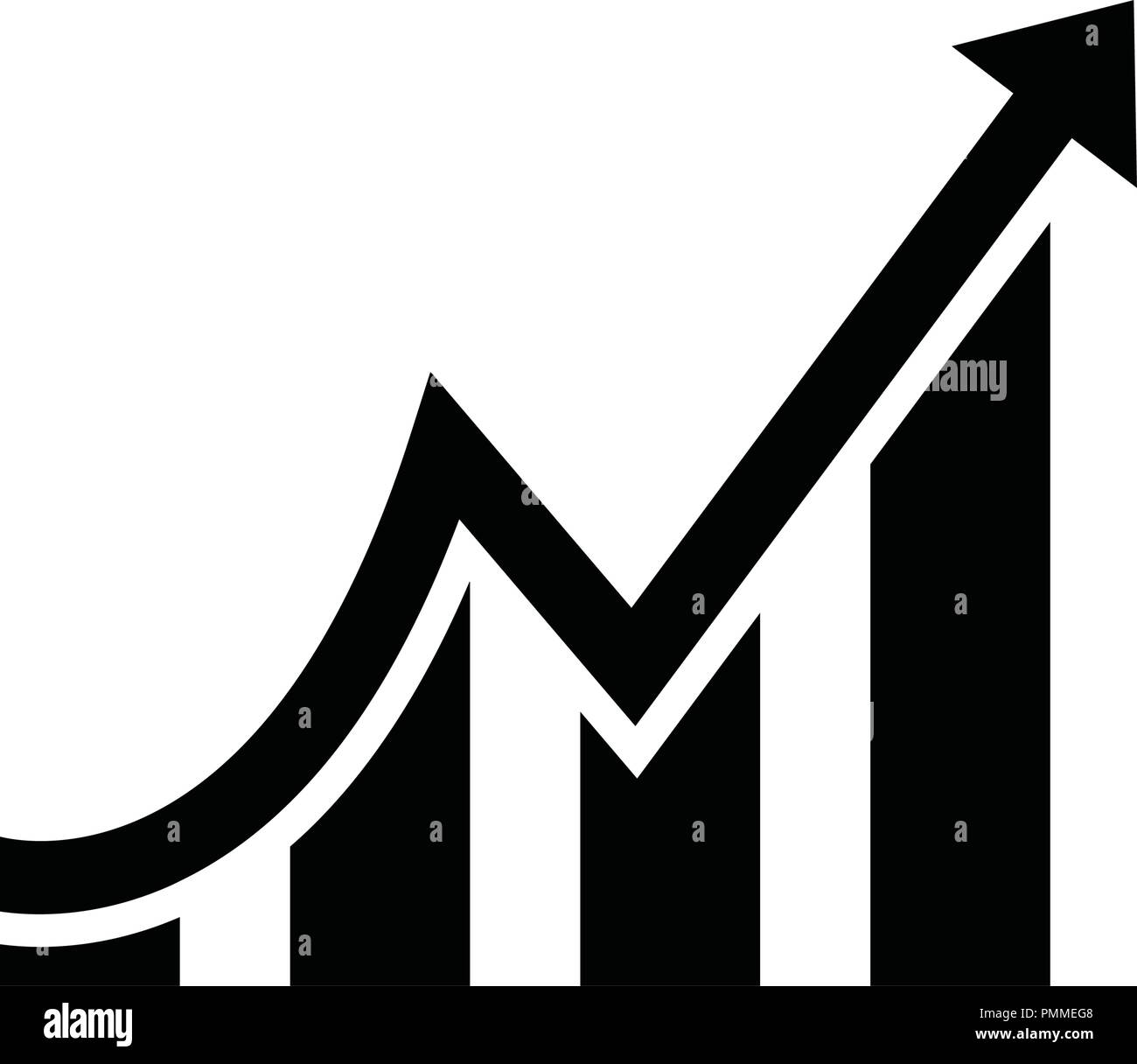Growth Icon Black Stock Vector Image & Art - Alamy