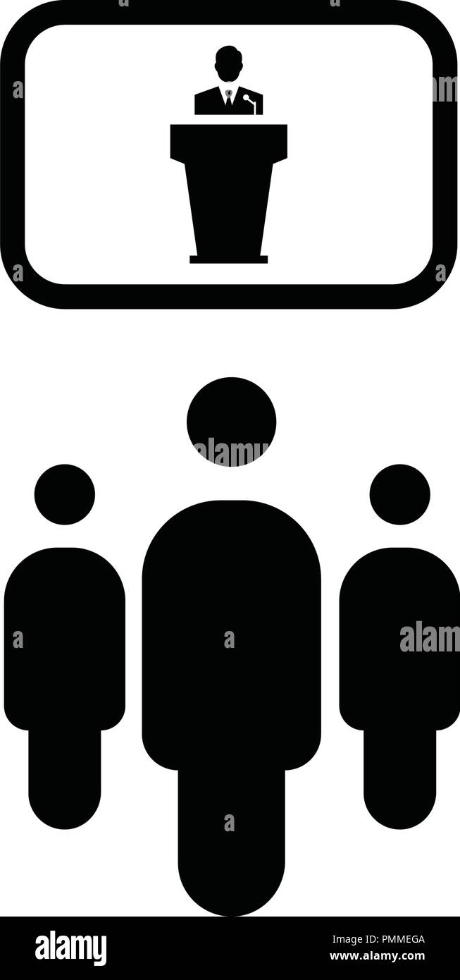 Business Group Presentations Icon Black Stock Vector Image & Art - Alamy