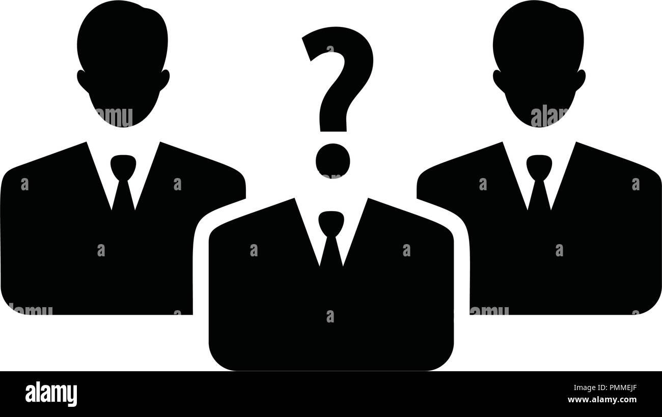 Group Thinking Icon Black Stock Vector Image & Art - Alamy
