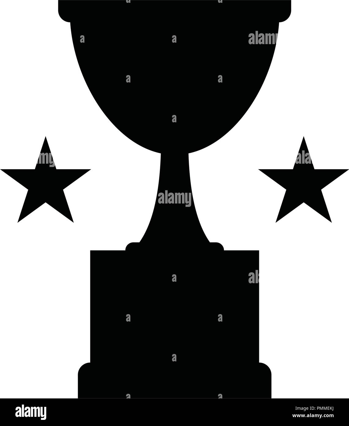 Trophy Icon Black Stock Vector Image & Art - Alamy
