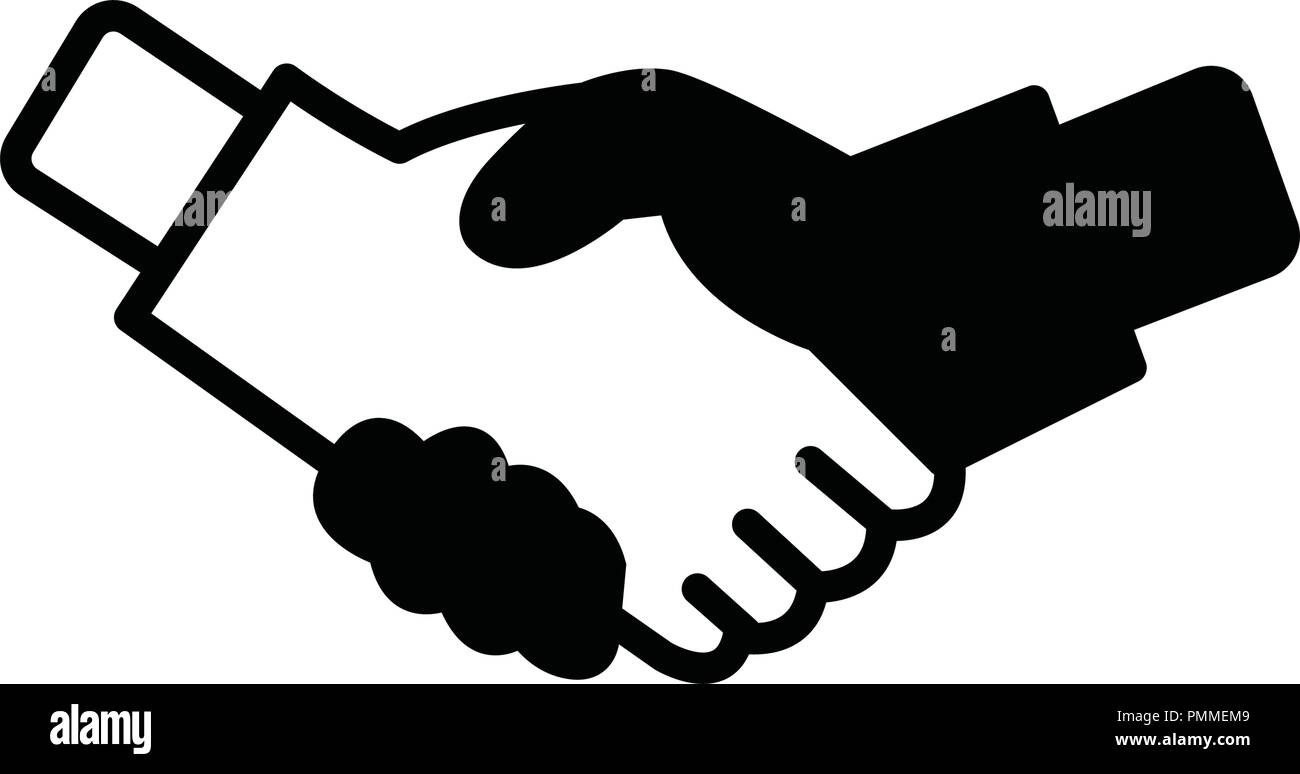 Handshake Icon Black Stock Vector Image & Art - Alamy