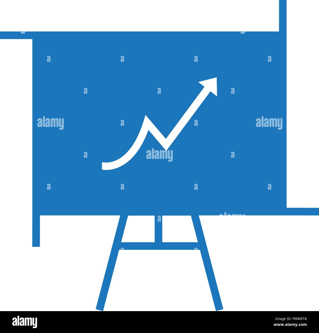 Growth Presentation Icon Blue Stock Vector Image & Art - Alamy