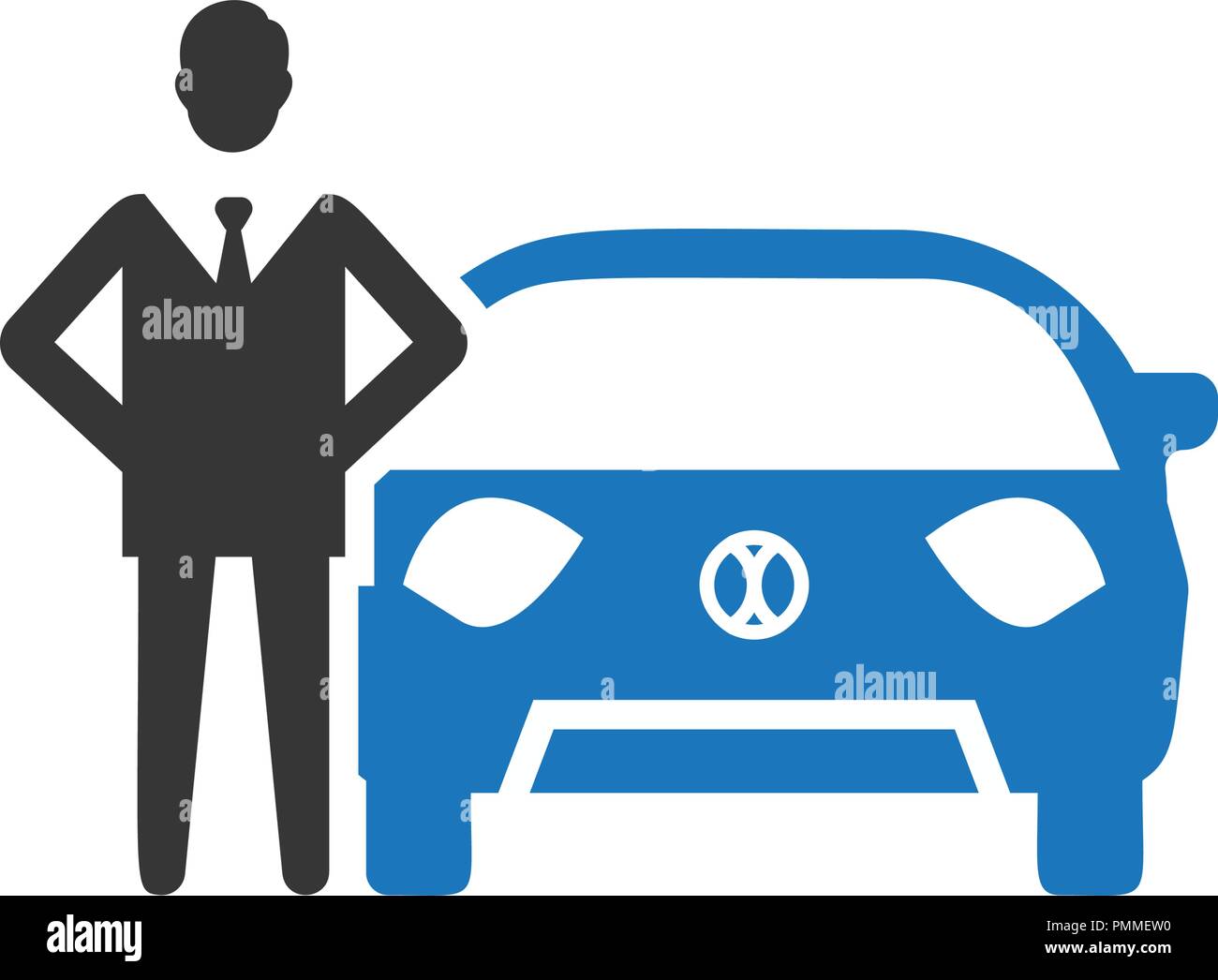 Blue business car Stock Vector Images - Alamy