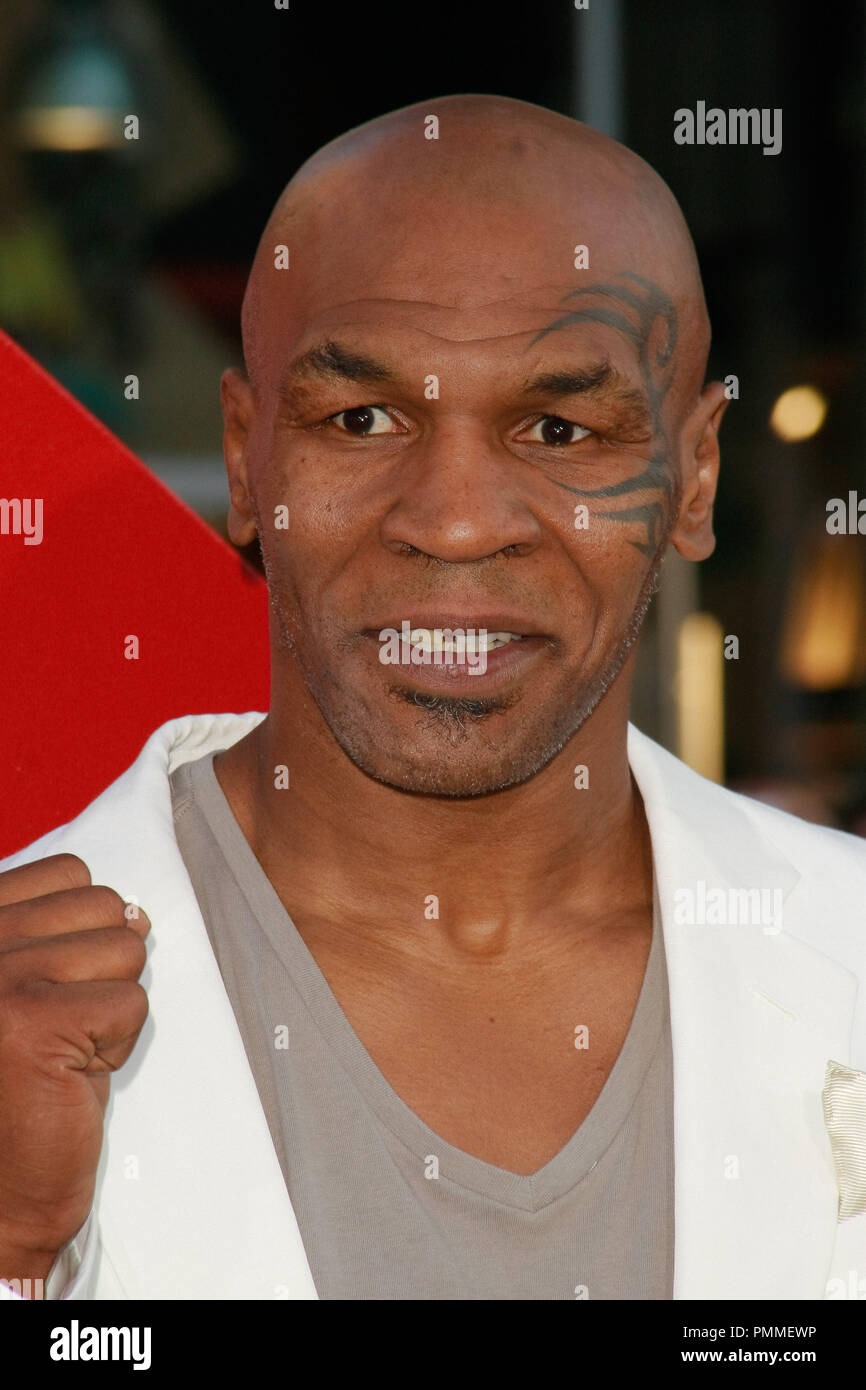 Mike Tyson at the Premiere of Warner Brothers Pictures' "The Hangover ...