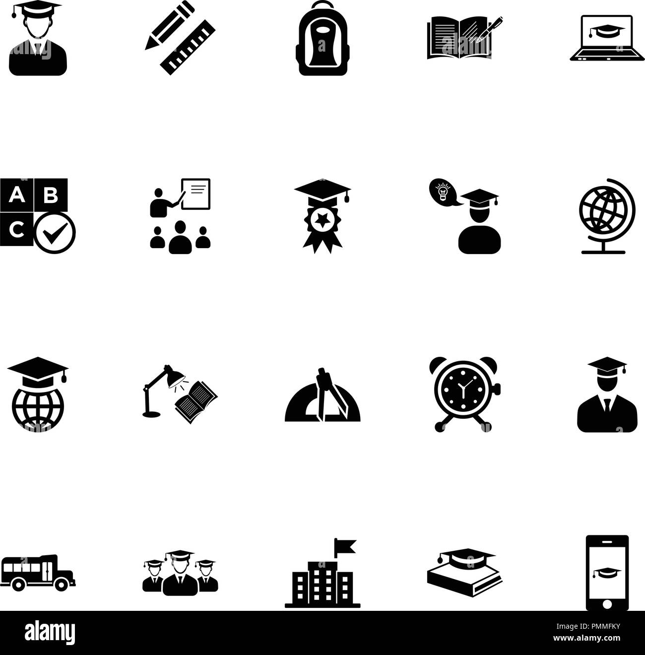 Education Symbols Black and White Stock Photos & Images - Alamy