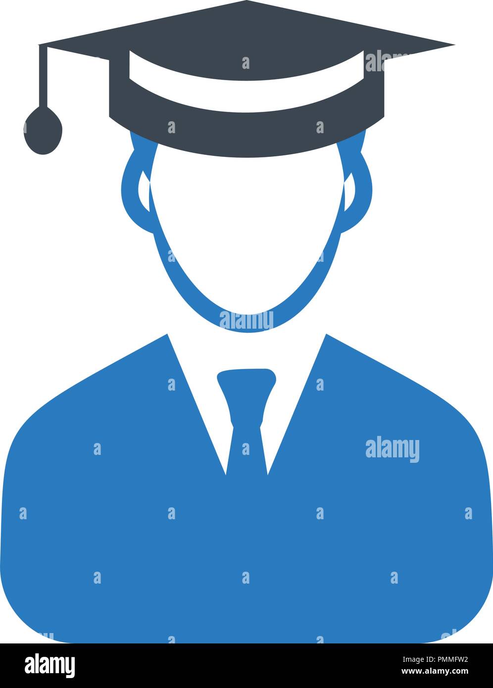 Blue graduation graduate Stock Vector Images - Alamy