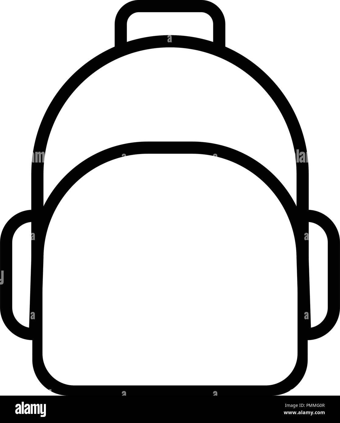 Backpack And Bag Linear Icon Vector Stock Vector Image & Art - Alamy