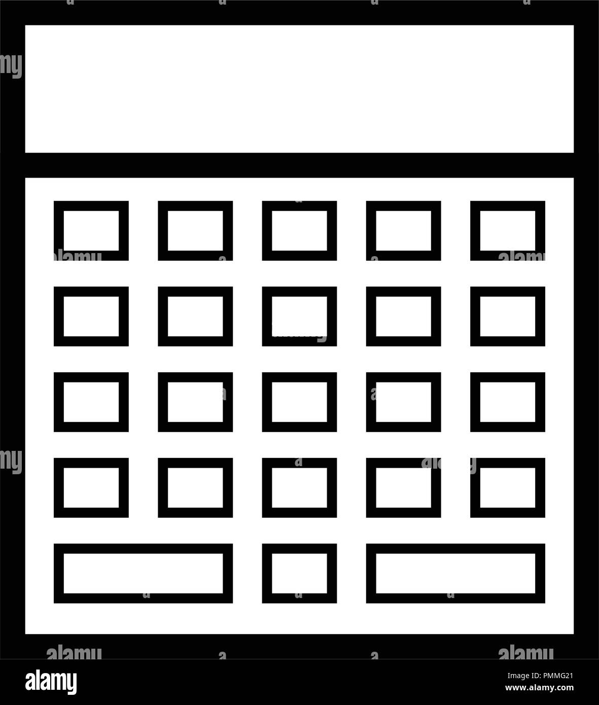 Electronic calculator linear Stock Vector Images - Alamy